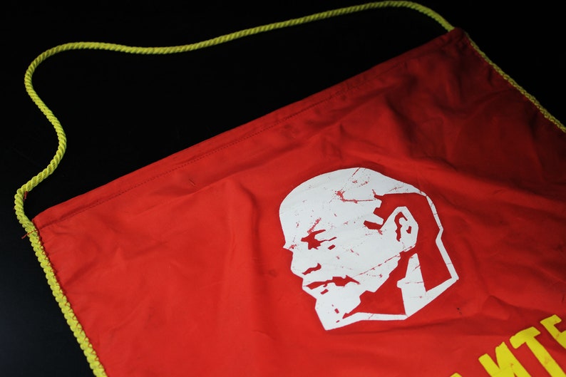 1976 Vintage Lenin Pennant Soviet Communist Pendant Lenin - Etsy