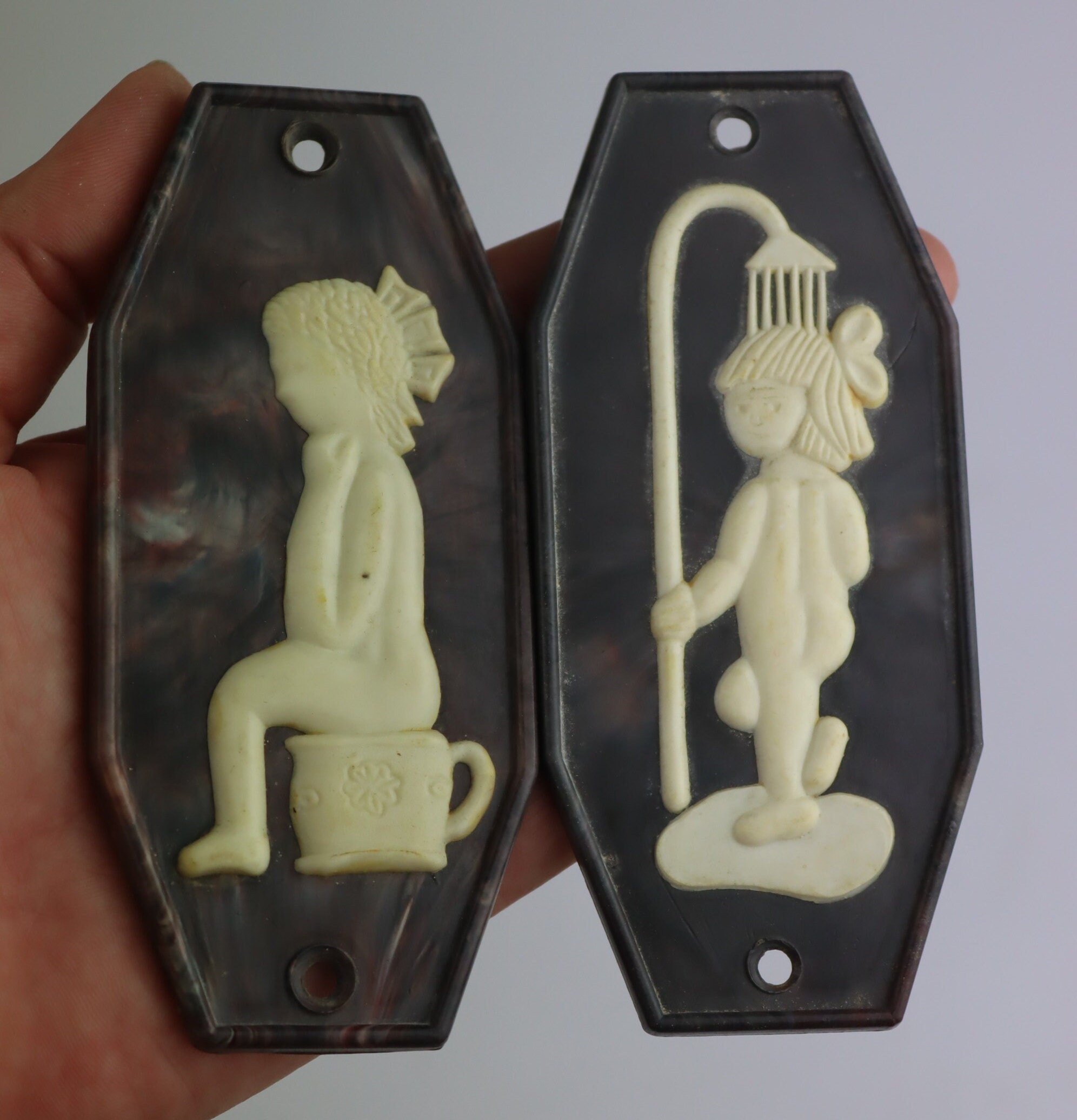 Vintage Restroom Signs Pissing Boy Soviet Wall Decor Door - Etsy