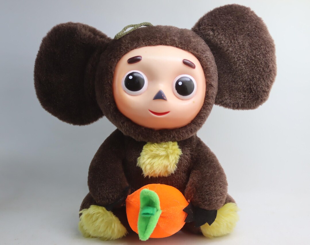 Incredibly Cute Vintage Toy Cheburashka With Orange. Soviet Plush ...