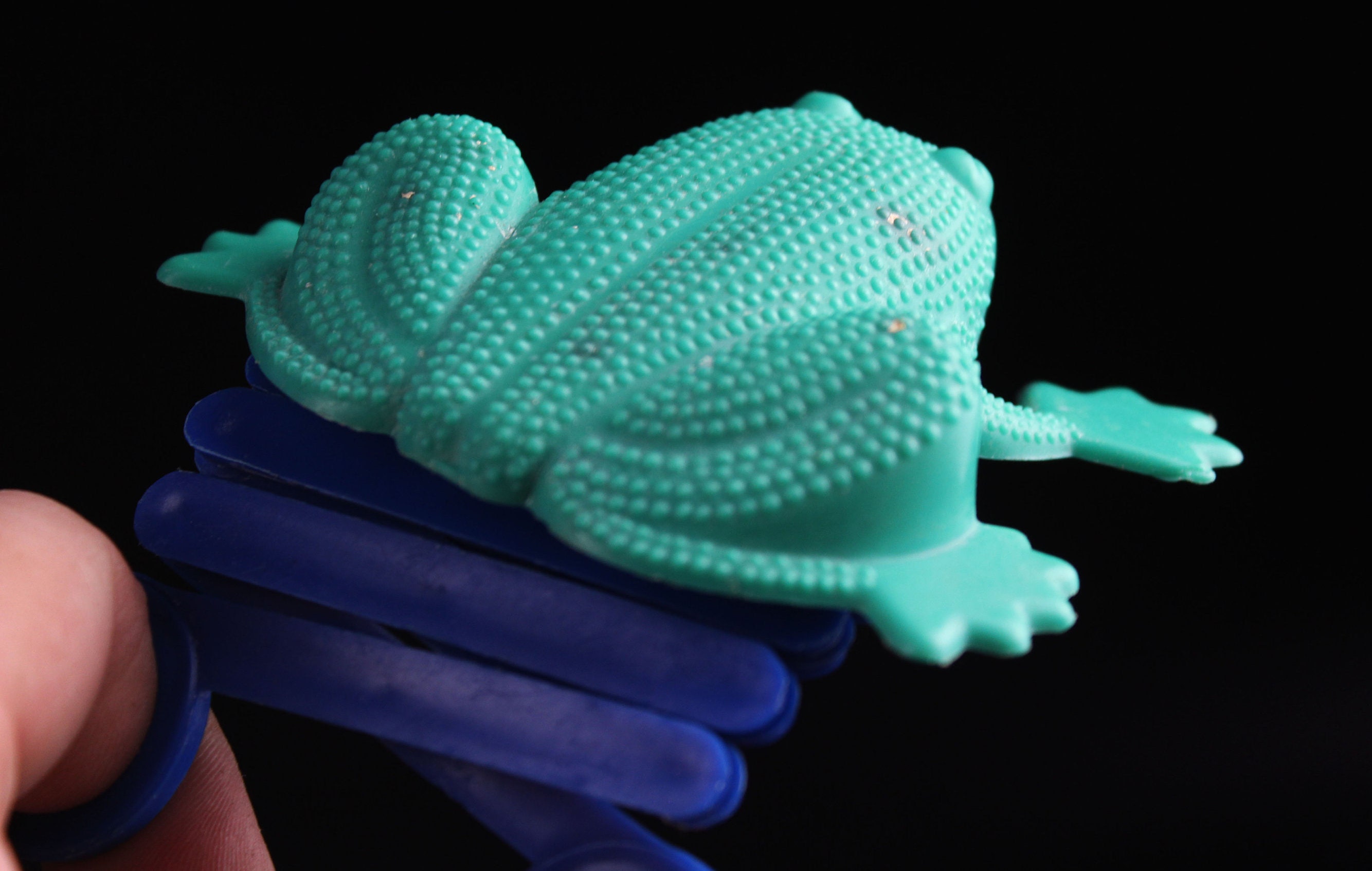 Vintage Plastic Toy Jumping Frog Soviet Toy Vintage Toy | Etsy