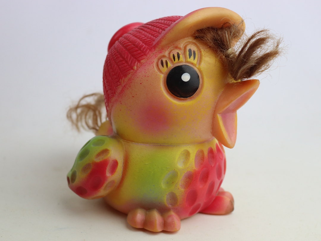 Vintage Rubber Parrot Toy, Soviet Parrot Toy, Vintage Bird, Ussr Toy ...