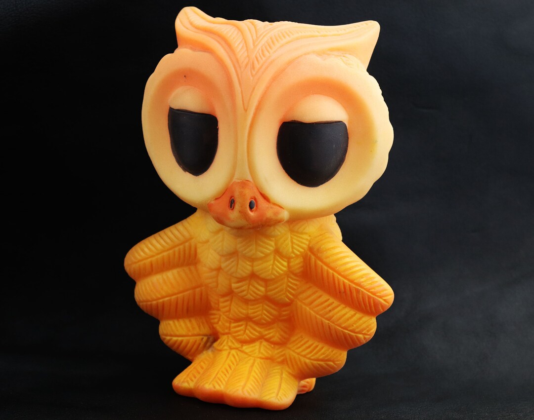 Vintage Rubber Owl, Ussr Owl Toy, Vintage Owl, Old Toy, Vintage Toy ...