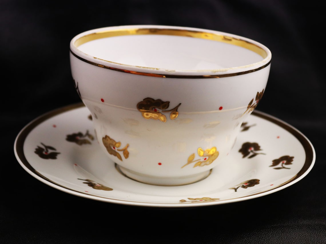 400ml Vintage Porzellan Teetasse große sowjetische Tasse | Etsy