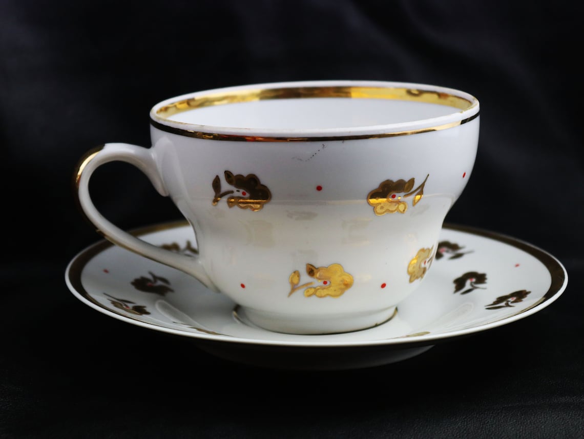 400ml Vintage Porzellan Teetasse große sowjetische Tasse - Etsy.de