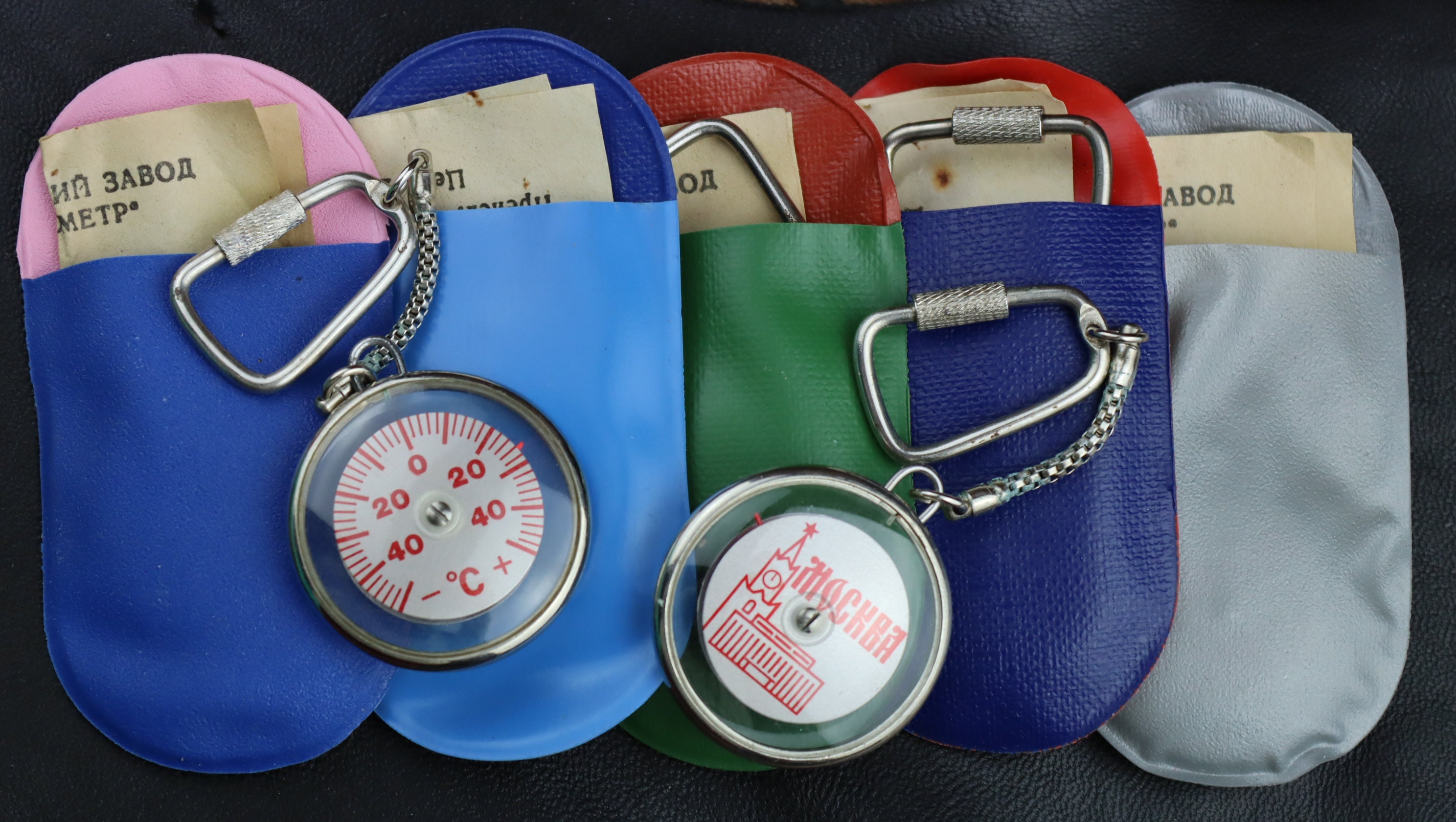 1990 New Vintage Keychain Thermometer Moscow, USSR Collectible Keychain ...