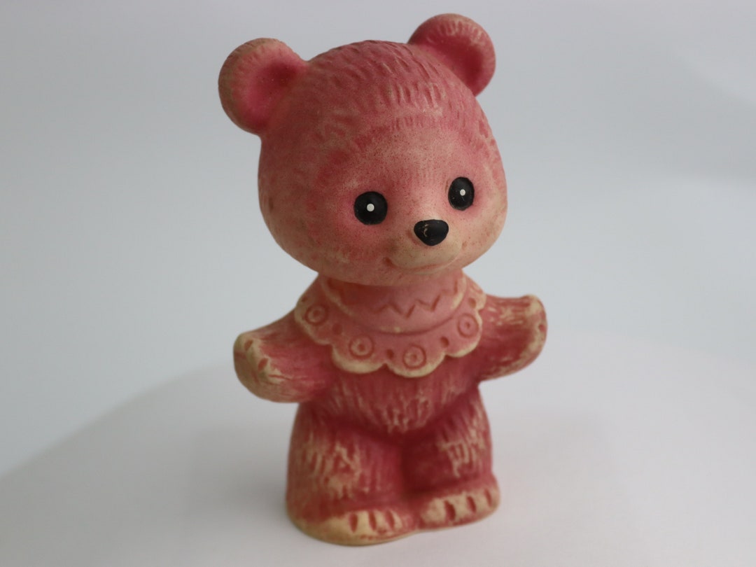 Vintage Rubber Bear, Brown Bear , Vintage Bear , Old Toy, Vintage Toy ...