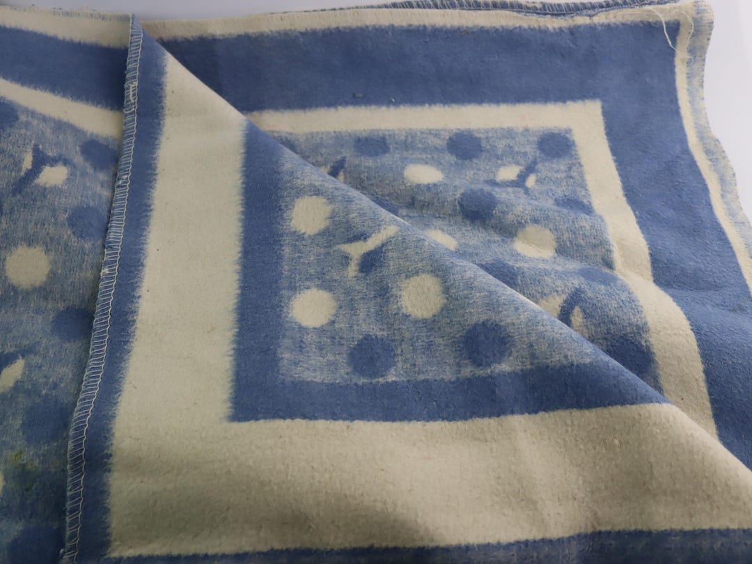 Vintage Woolen Blanket, Ukrainian Wool Plaid, Ussr Cotton Coverlet ...
