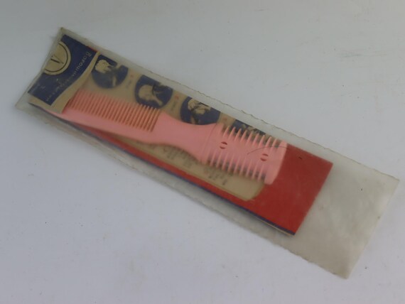 1973 vintage comb with blade, pocket comb, hair cutti… - Gem