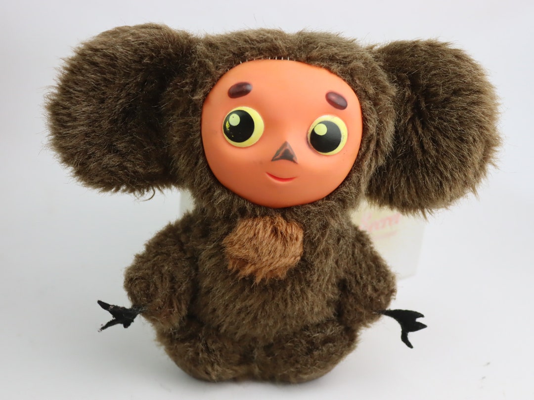 Vintage Toy Cheburashka. Soviet Plush Cheburashka. Russia Toy. Old ...