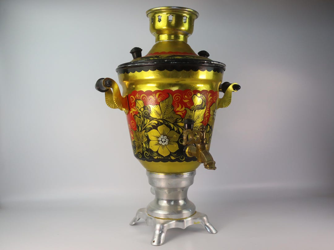 1990 Non Working Vintage Hand Painted Samovar — USSR 1990 — Decorative ...
