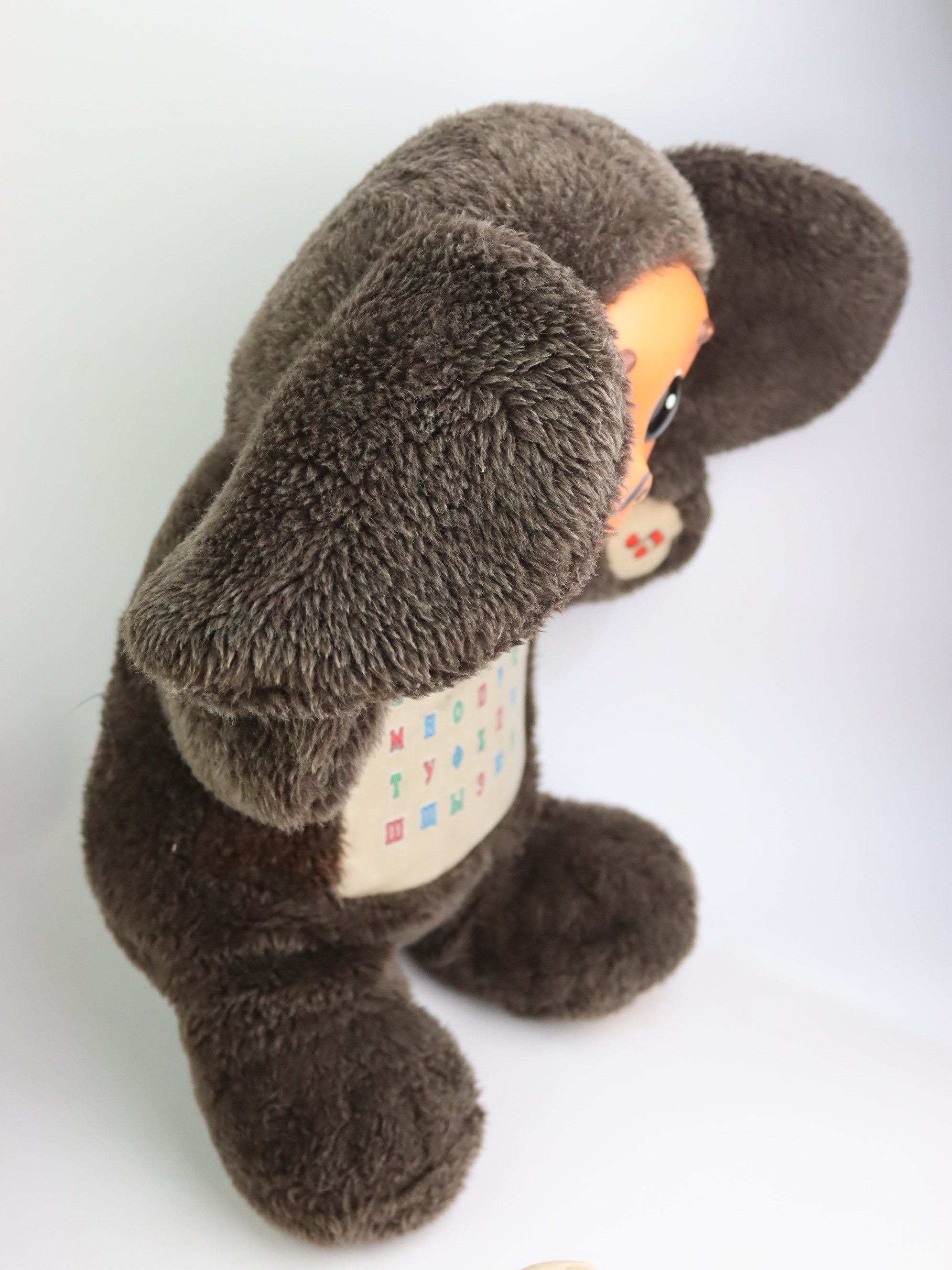 Big Vintage Toy Cheburashka. Soviet Plush Cheburashka. Russia Toy. Old ...
