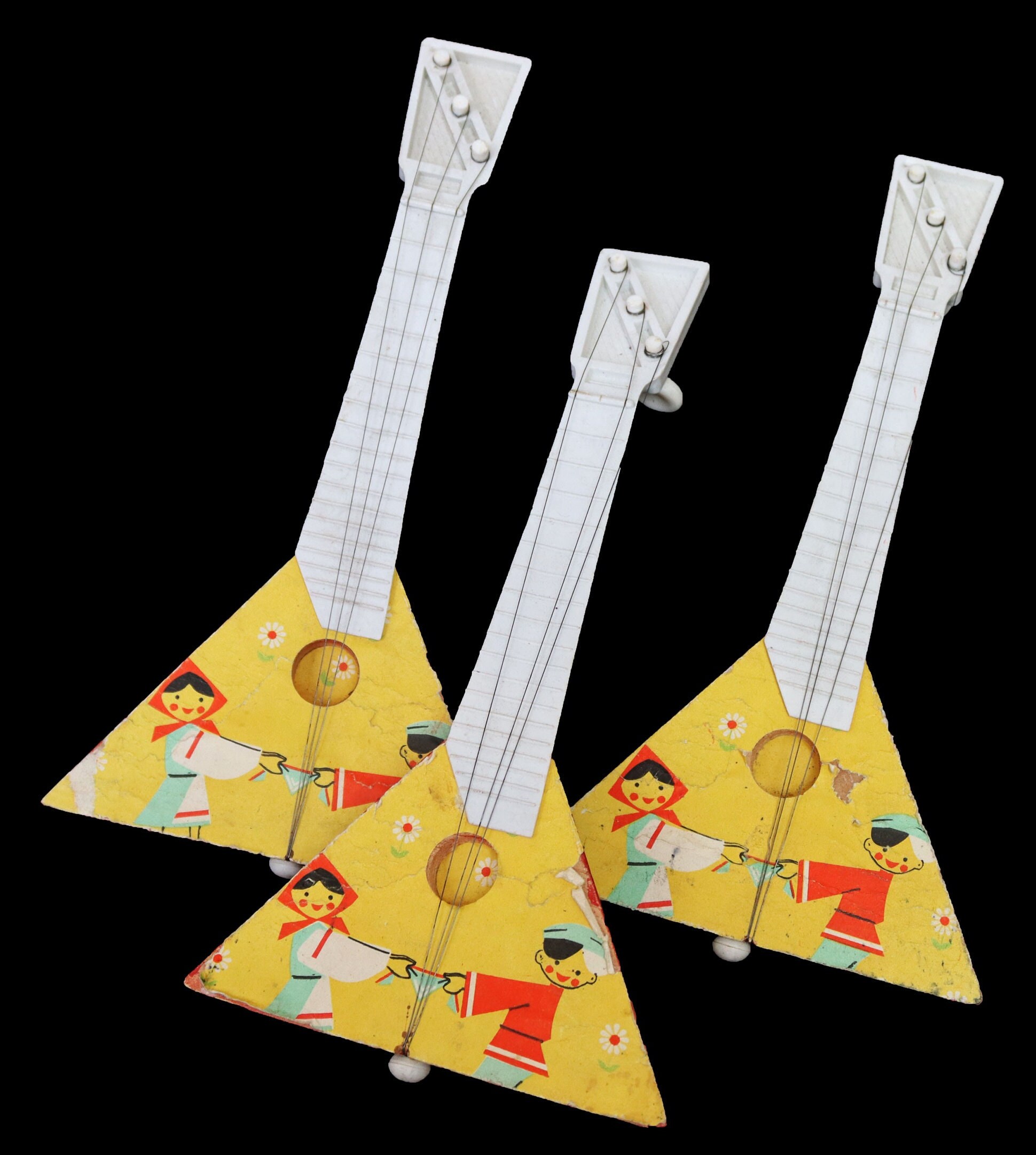 Three Vintage Kids Balalaikas, Russia Communist Propaganda, Kids ...