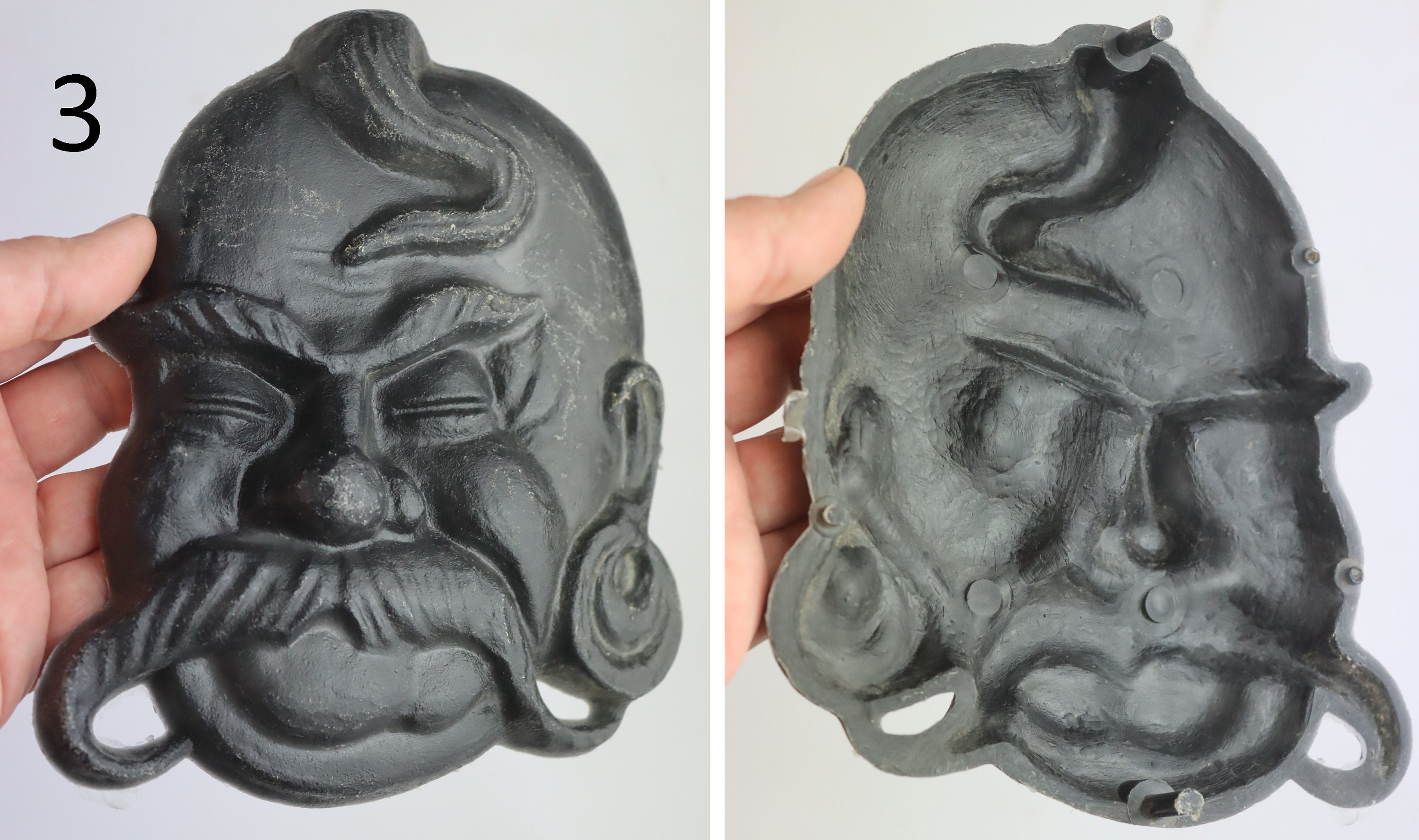 Vintage Cossack Face Ukrainian Style Decor Soviet Plastic - Etsy