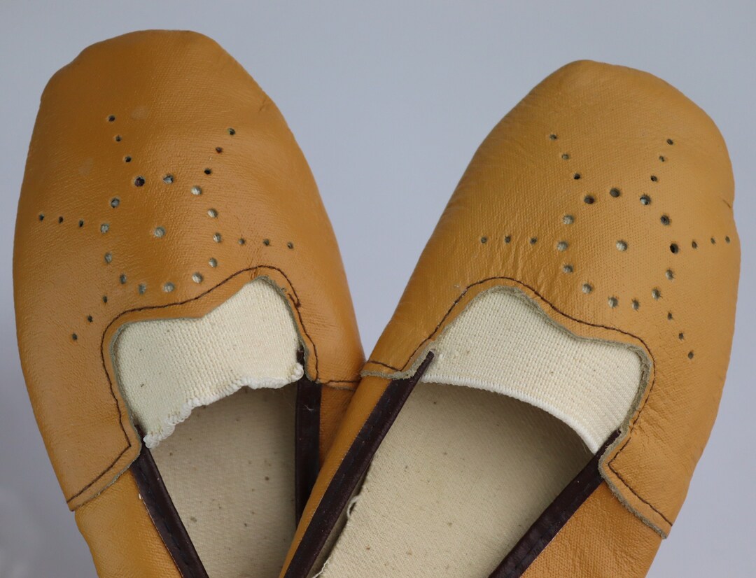 New Vintage Leather Shoes for Dancing or Gymnastics SPORT, Ussr ...