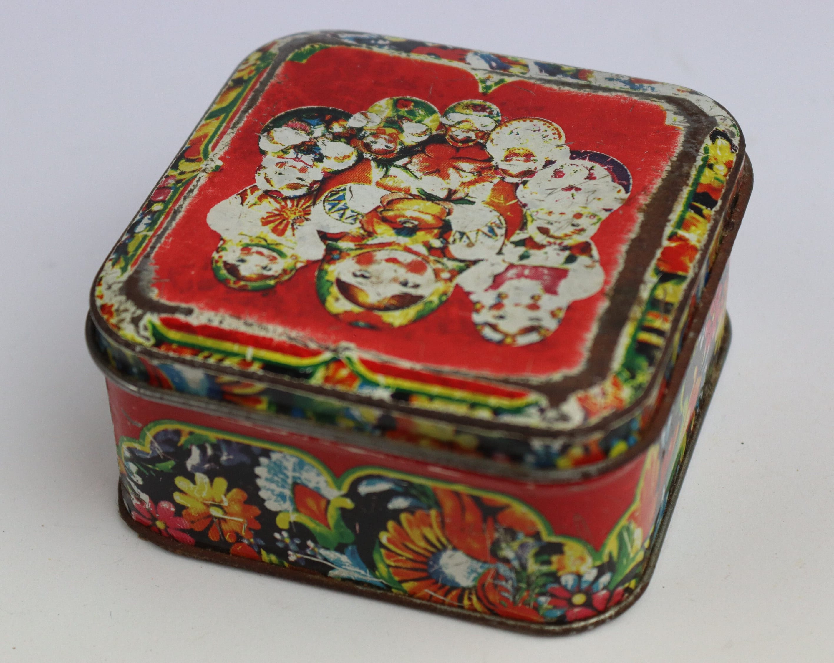 Vintage Small Metal Tin Box With the Image of Nesting Dolls, Soviet Tin ...