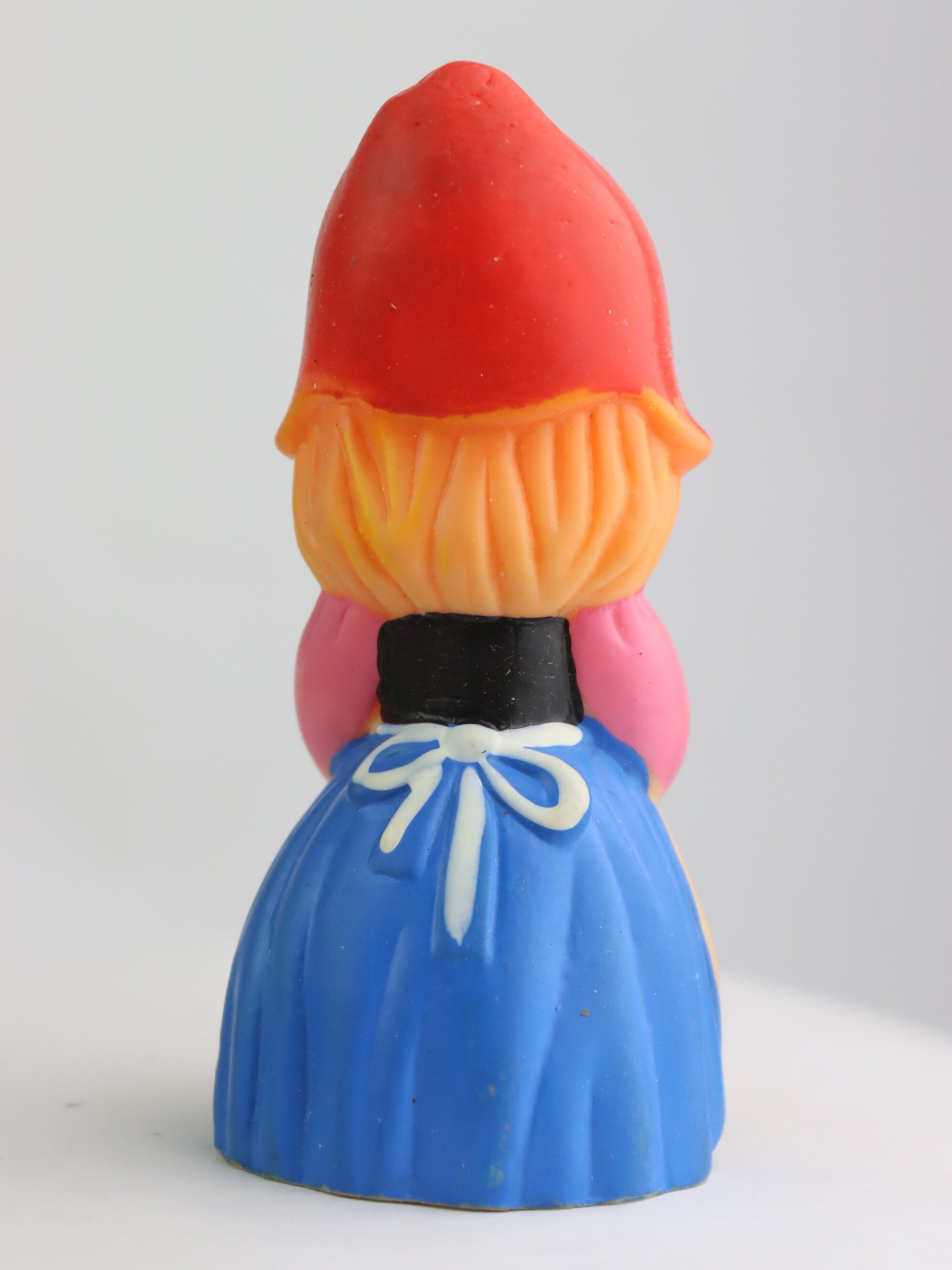 Vintage Rubber Little Red Riding Hood, Russia Rubber Doll, Soviet Red ...