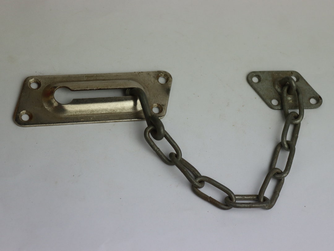 Vintage Security Chain Door, Steel Lock, Security Chain Door, Door ...