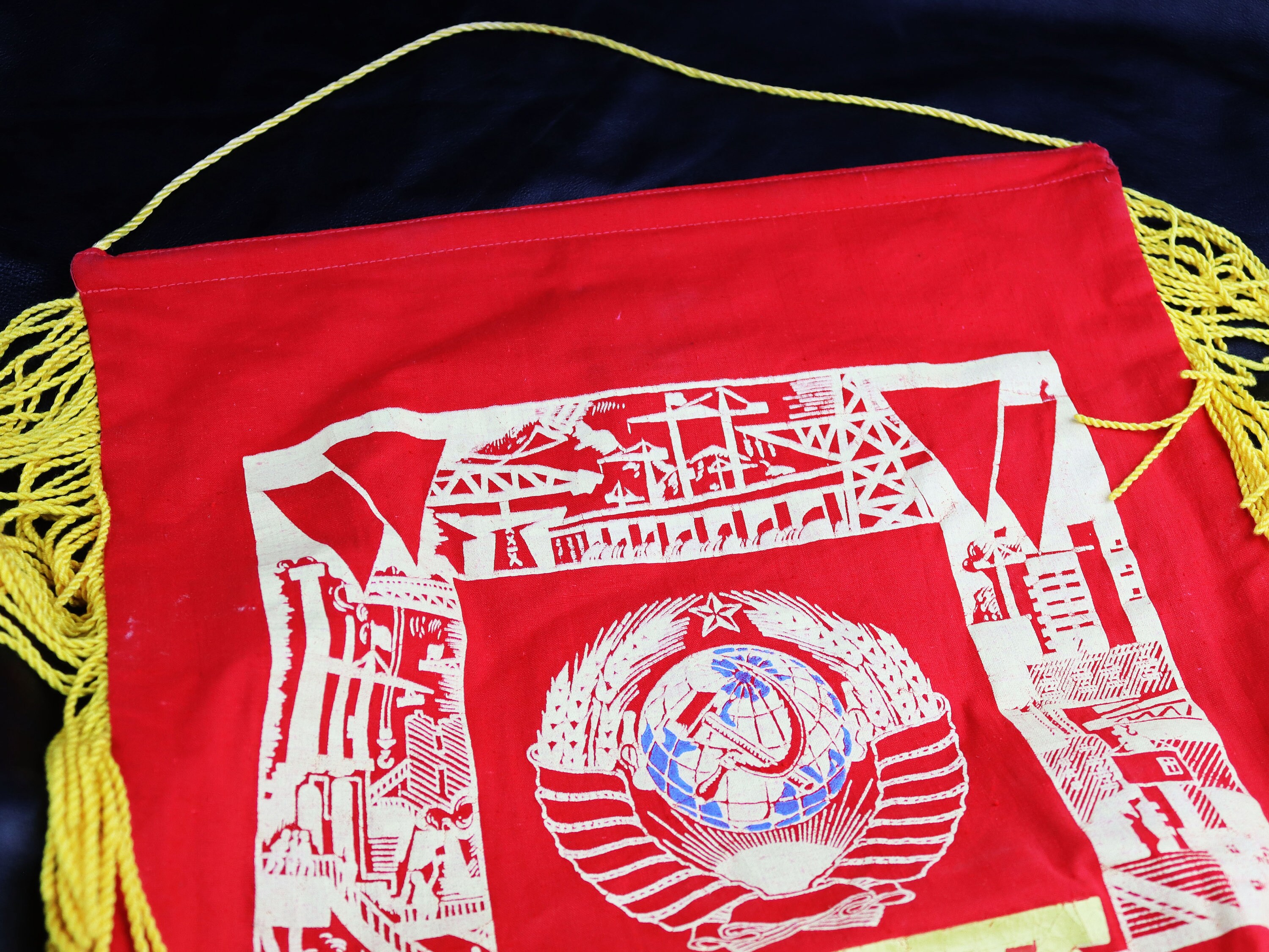 1976 Vintage Communist Pennant Soviet Lenin Communist - Etsy