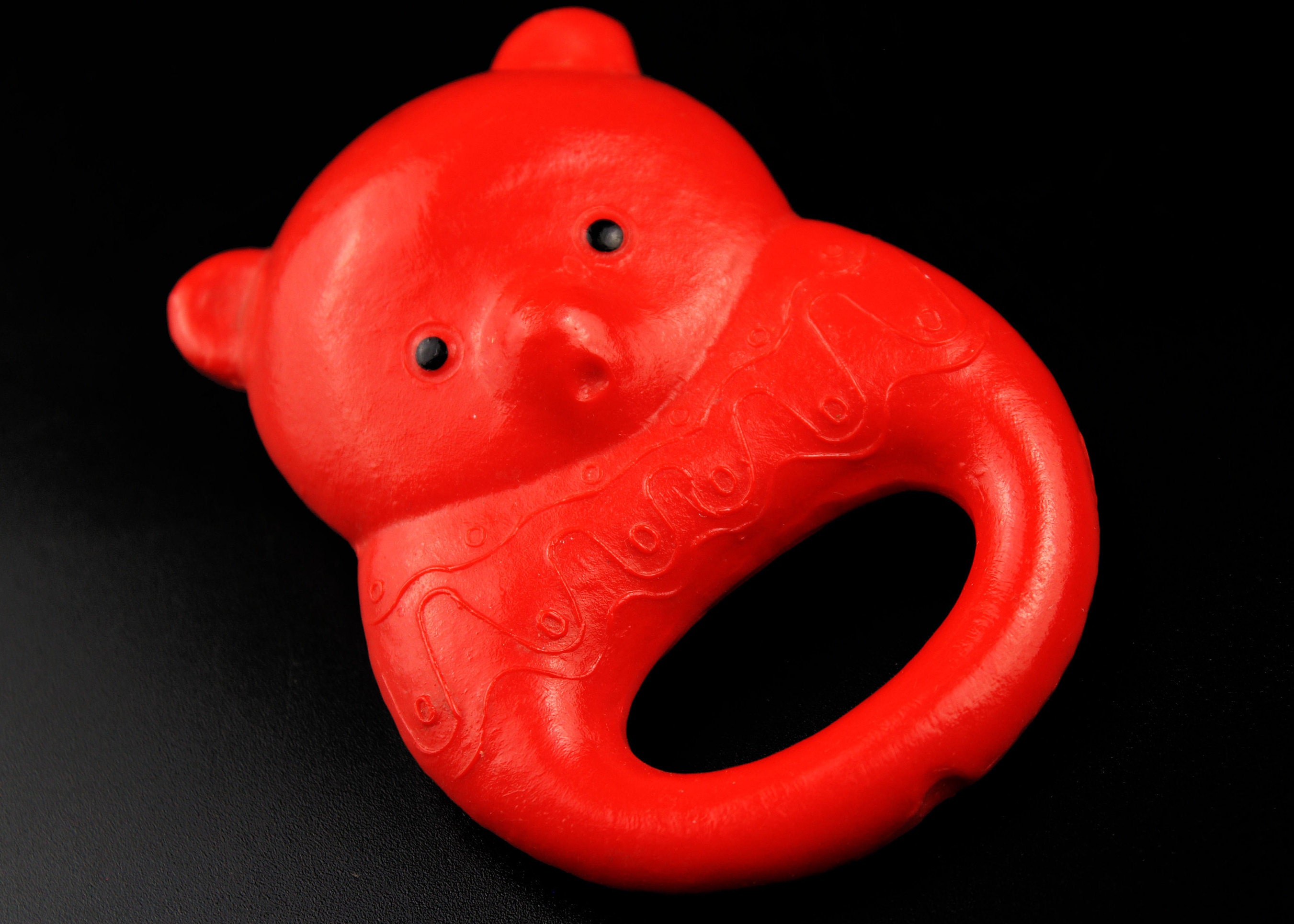 Vintage Celluloid Baby Rattle Bear Soviet Bear Toy Vintage - Etsy