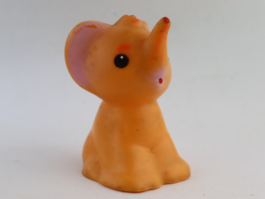 Vintage Rubber Elephant, Soviet Time Elephant Toy, GDR Elephant ...