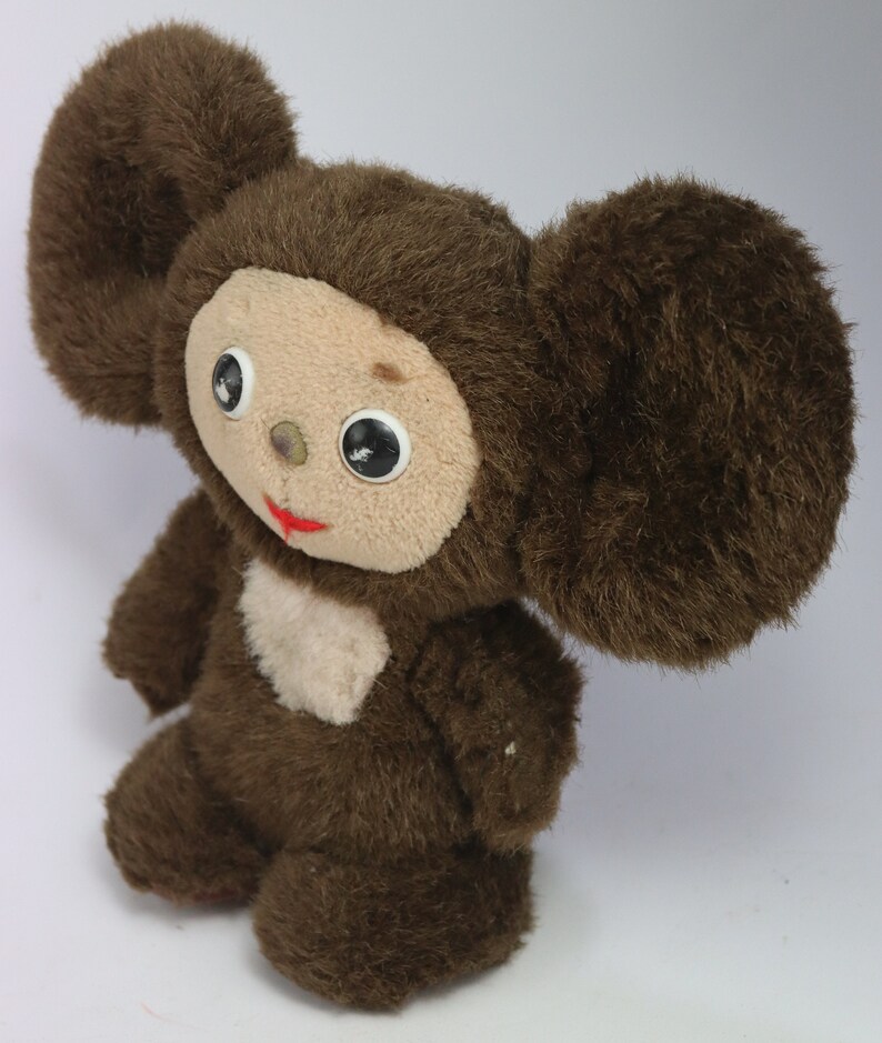 Vintage Soft Toy Cheburashka. Soviet Plush Cheburashka. Russia Toy. Old ...