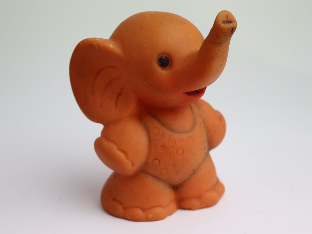 Vintage Rubber Elephant, Soviet Elephant Toy, Ussr Elephant, Urss Toy ...