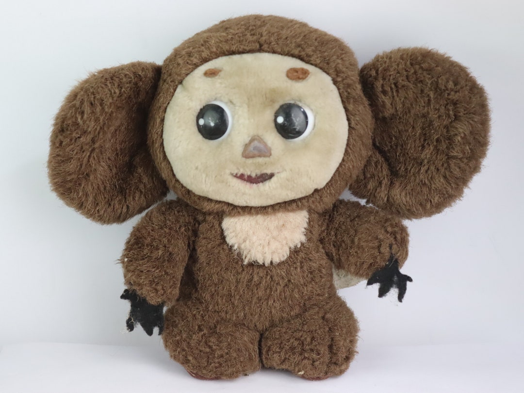 Vintage Toy Cheburashka. Soviet Plush Cheburashka. Russia Toy. Old ...