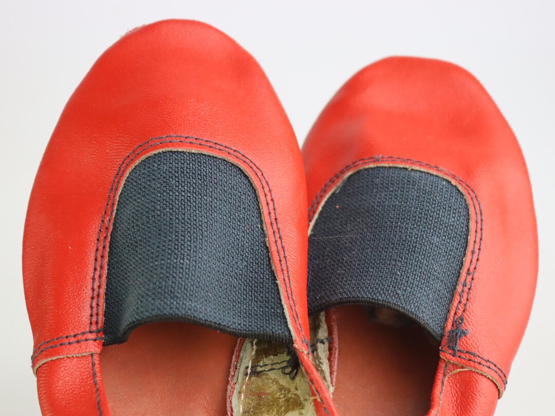 New Vintage Leather Shoes for Dancing or Gymnastics SPORT, Ussr ...
