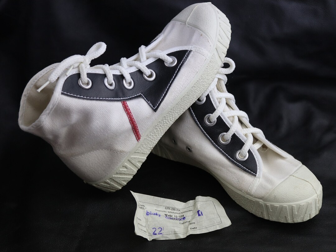 New Vintage Polish Sneakers, Cebo Jeans Gumshoes, Rubber Women Shoes ...