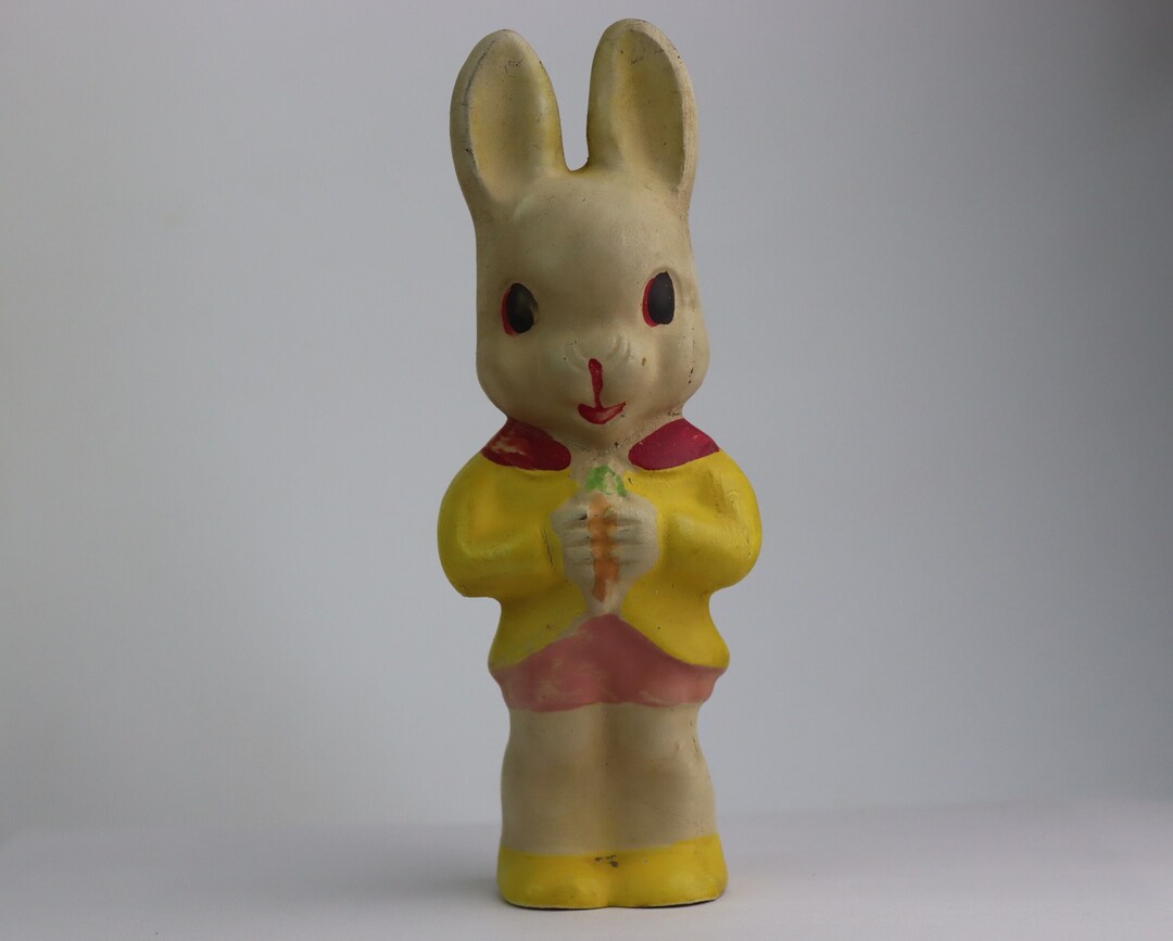 Vintage Rubber Bunny, Rabbit, Vintage Hare, Old Toy, Vintage Toy ...