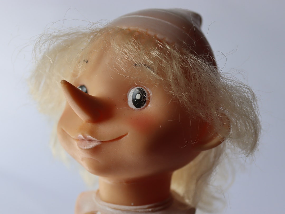 Vintage Rubber Pinocchio , Russian Buratino , Vintage Pinocchio, Old ...