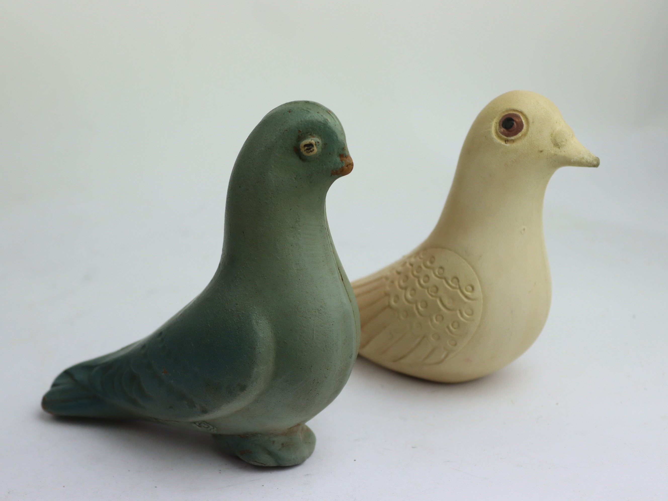 Two Vintage Rubber Pigeons, Soviet Bird, Vintage Dove, Soviet Toy ...