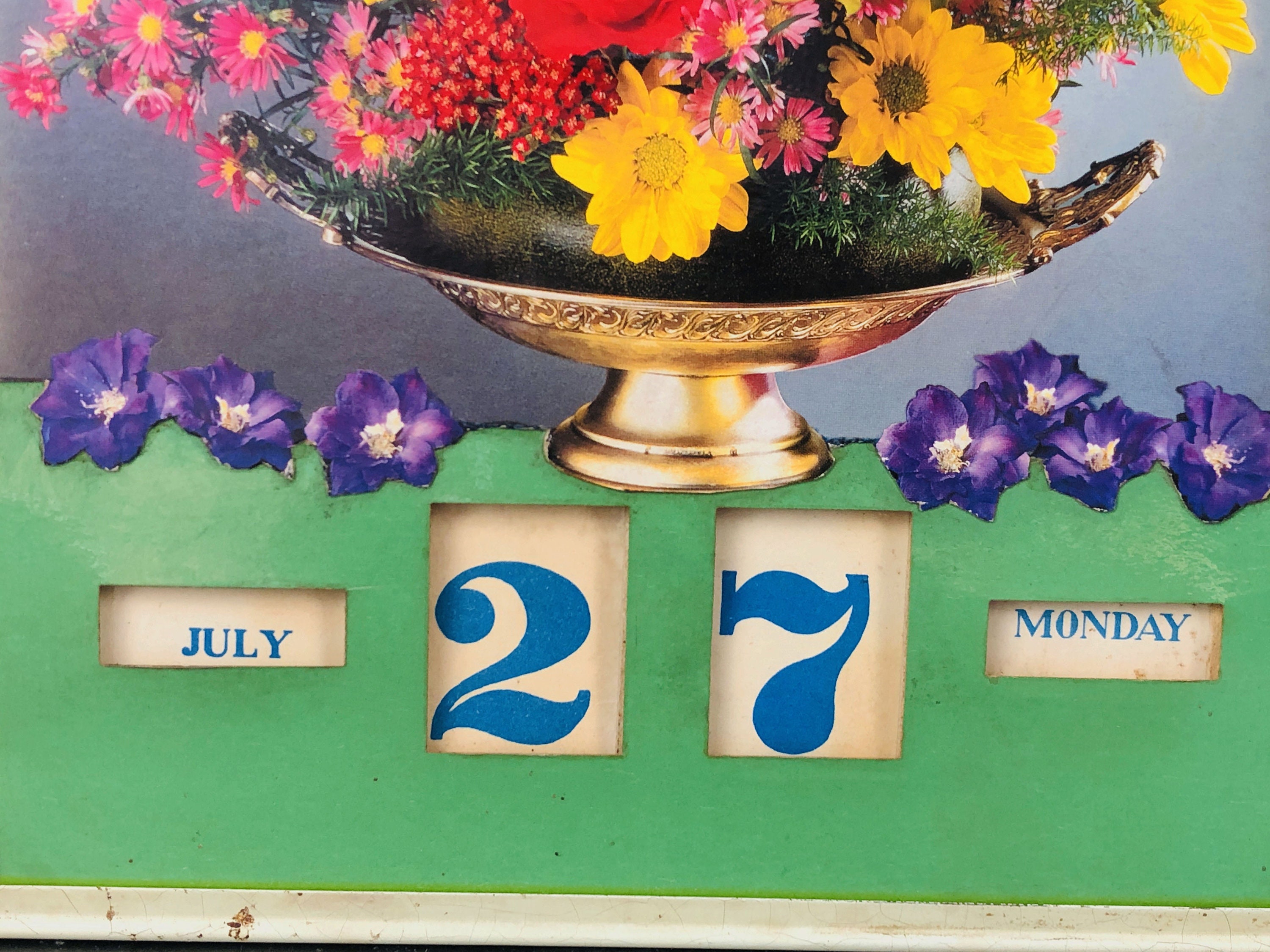 1981 Vintage Wall Perpetual Calendar Gift Idea Vintage | Etsy