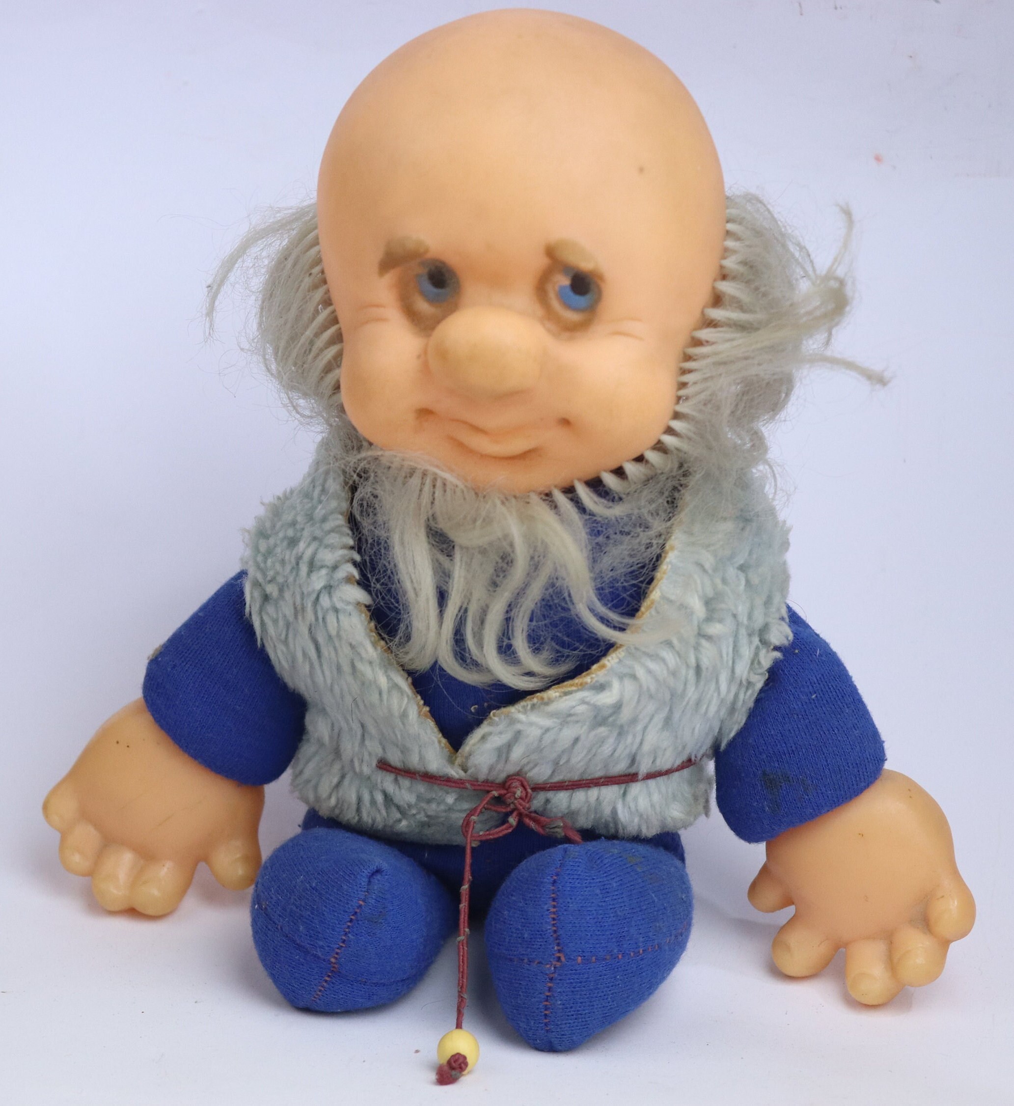Vintage Soft Doll Gnome Buffoon Baby Doll Puppet Rubber - Etsy