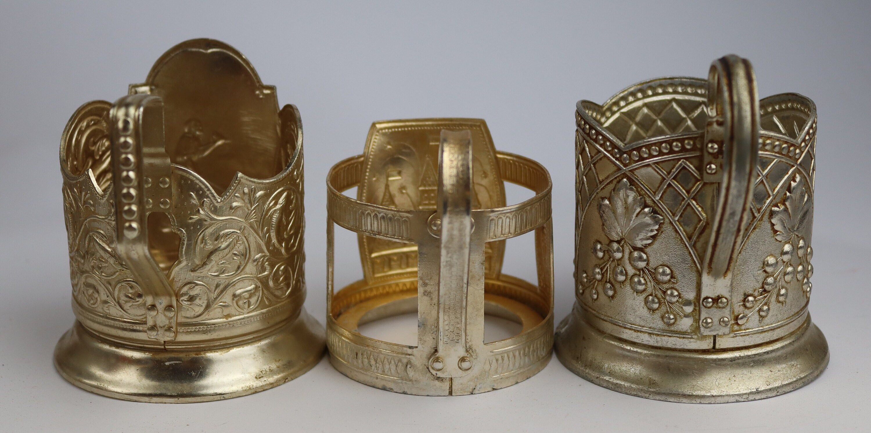 Vintage Metal Podstakannik Old сup Holder Soviet Russian Etsy