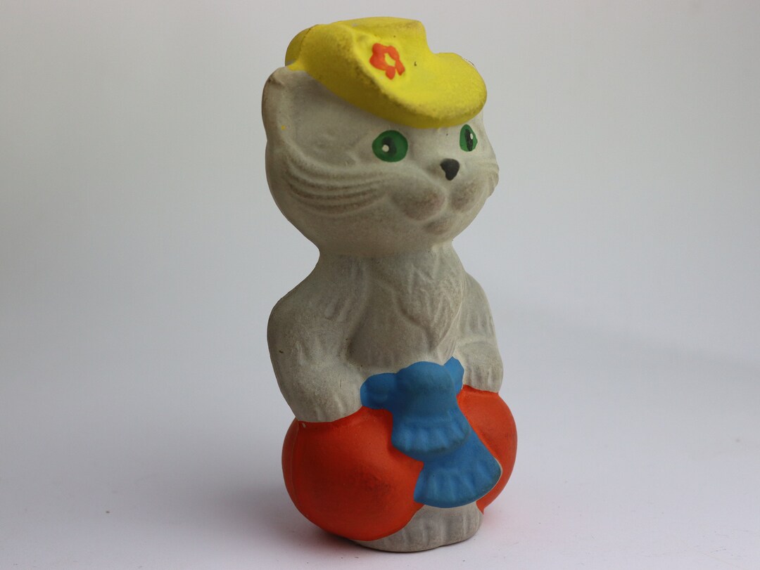 Funny Vintage Rubber Cat Toy, Vintage Cat, Old Toy, Vintage Toy ...