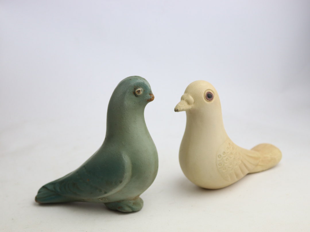 Two Vintage Rubber Pigeons, Soviet Bird, Vintage Dove, Soviet Toy ...