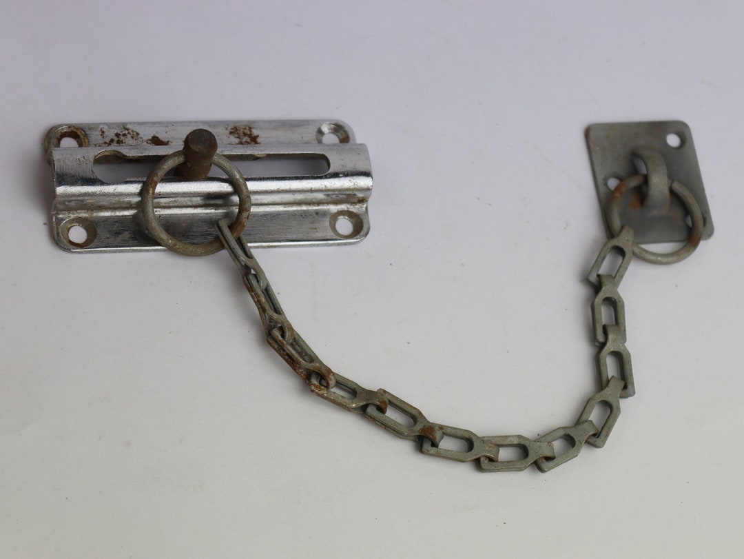 Vintage Security Chain Door, Steel Lock, Security Chain Door, Door ...