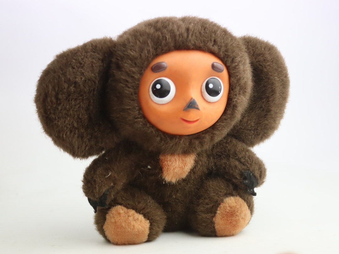 Vintage Toy Cheburashka. Soviet Plush Cheburashka. Russia Toy. - Etsy