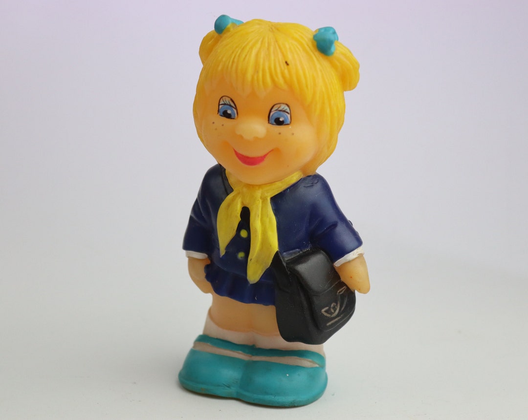 Vintage Rubber Toy Postman Girl. Very Rare Kid Postman Girl. Old Ussr ...