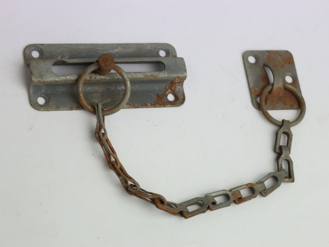 Vintage Security Chain Door, Steel Lock, Security Chain Door, Door ...