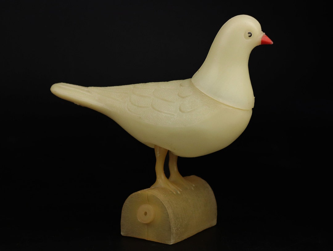 Vintage Plastic Pigeon, Soviet Bird, Vintage Dove, Soviet Toy, Vintage ...