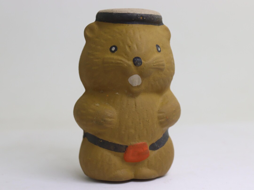 Vintage Rubber Beaver Toy, Soviet Toy Carpenter, Wood, Woodworker ...