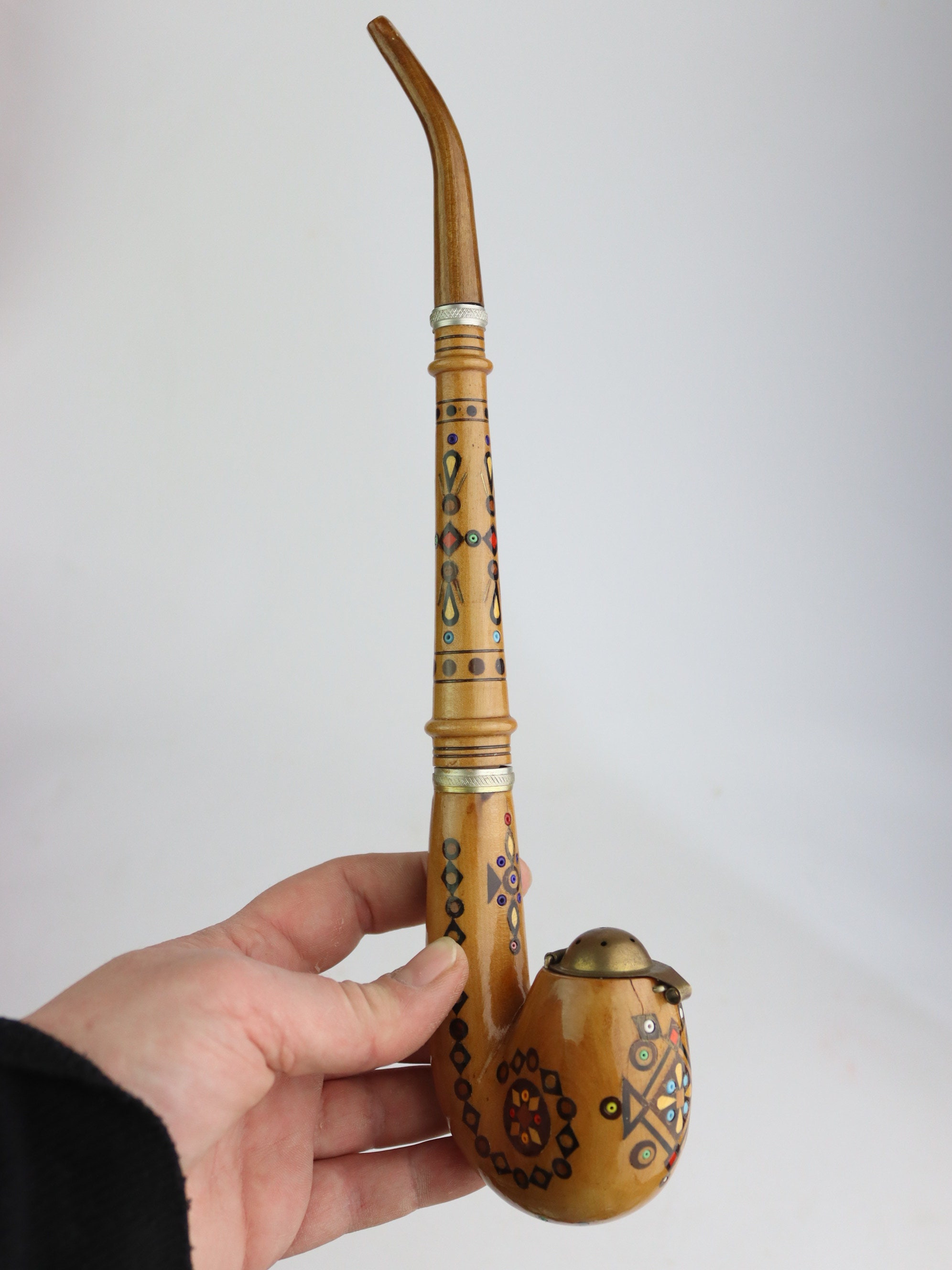 Big Vintage Wooden Smoking Pipe. Pipe Tobacco. Tobacco. Smoking Tobacco ...