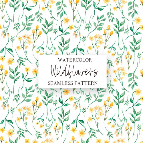 Floral Digital Paper Watercolor Scrapbook Papers Seamless | Etsy