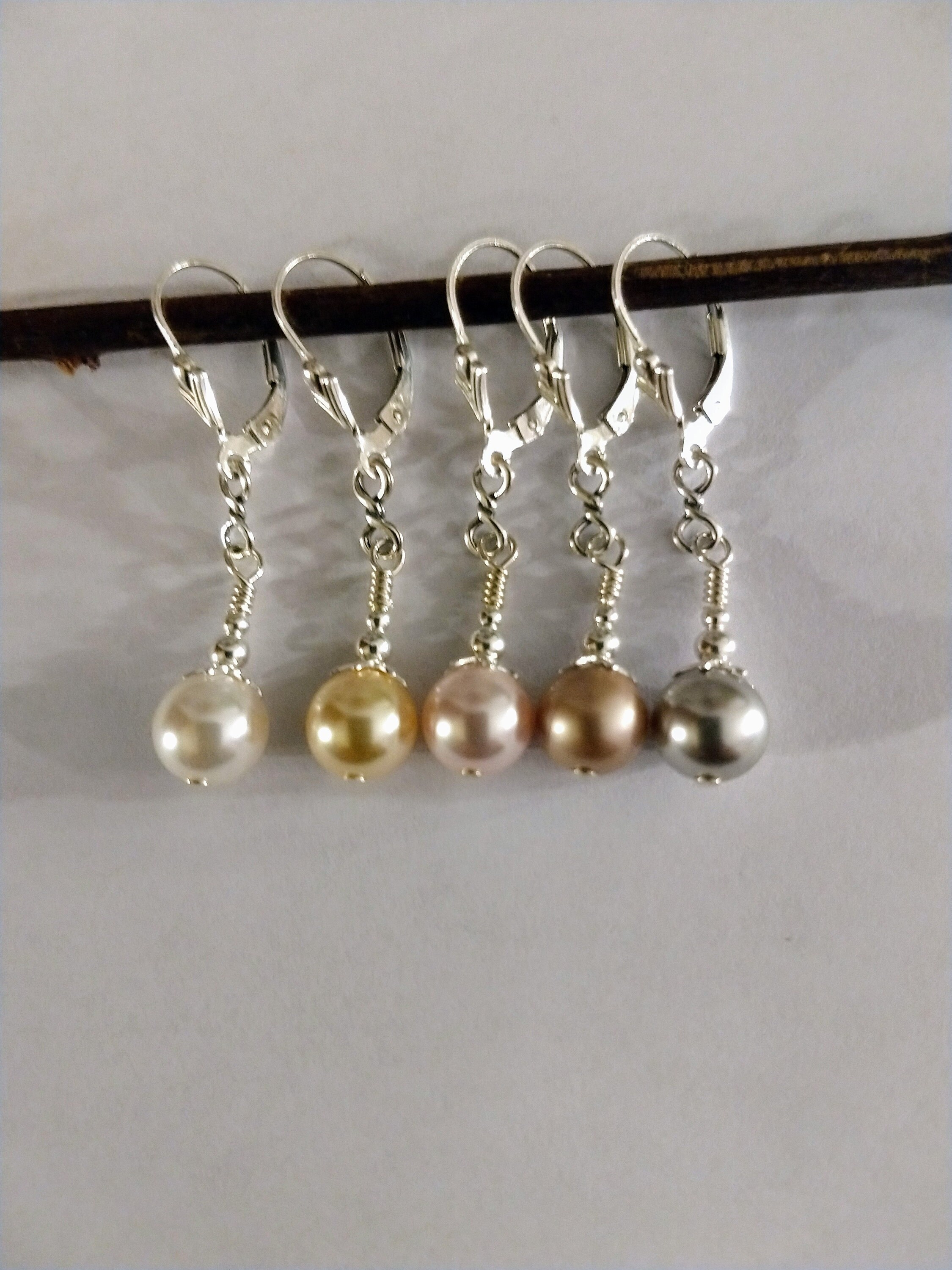 Simply Pearls Fleur De Lis Lever Back With Infinity Link,classic Pearl ...