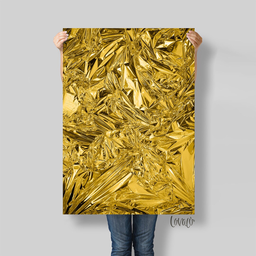 Gold Foil Photography Backdrop for Product, Instagram, Flat Lay & Food ...