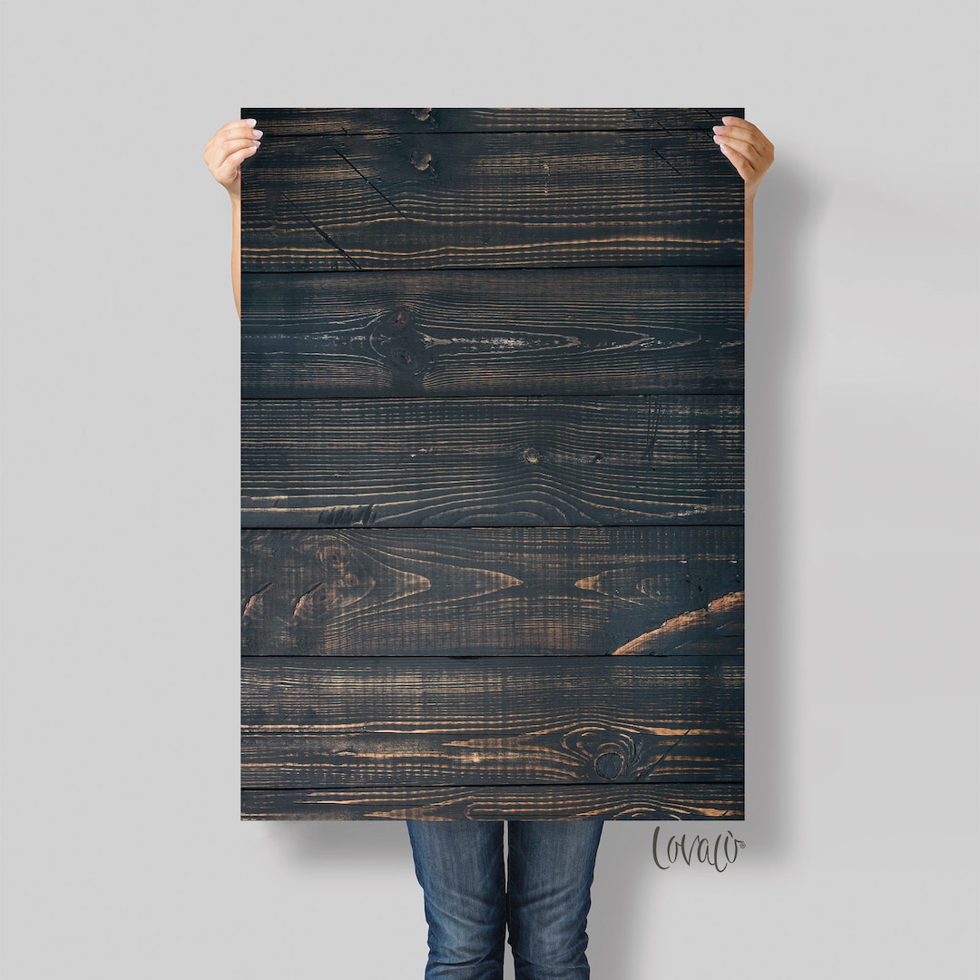 Photo Backdrop Dark Barn Wood Rustic for Product, Instagram, Flat Lay ...