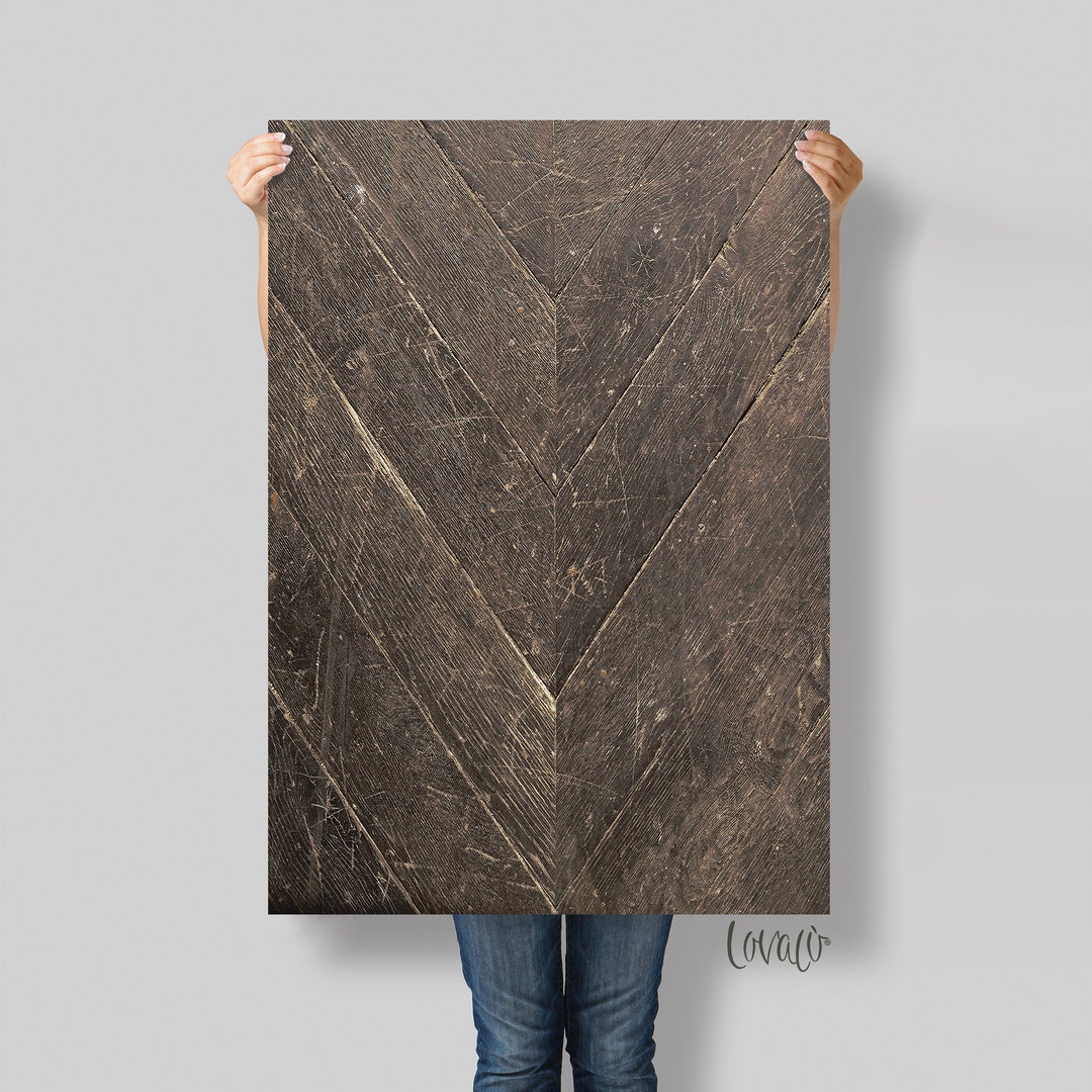 Food Photo Backdrop Dark Wood PVC for Food, Product, Instagram, Flat ...