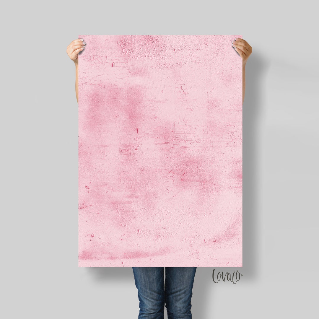 Pink Scratched Wall Texture Photography Backdrop PVC for Product ...